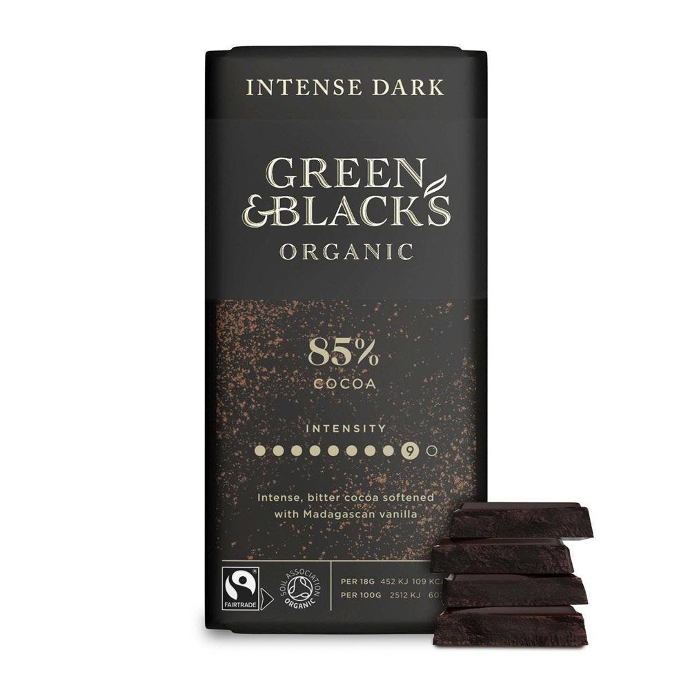 G&B Organic Dark Chocolate 85% Cocoa 90g - Garage Whole Foods