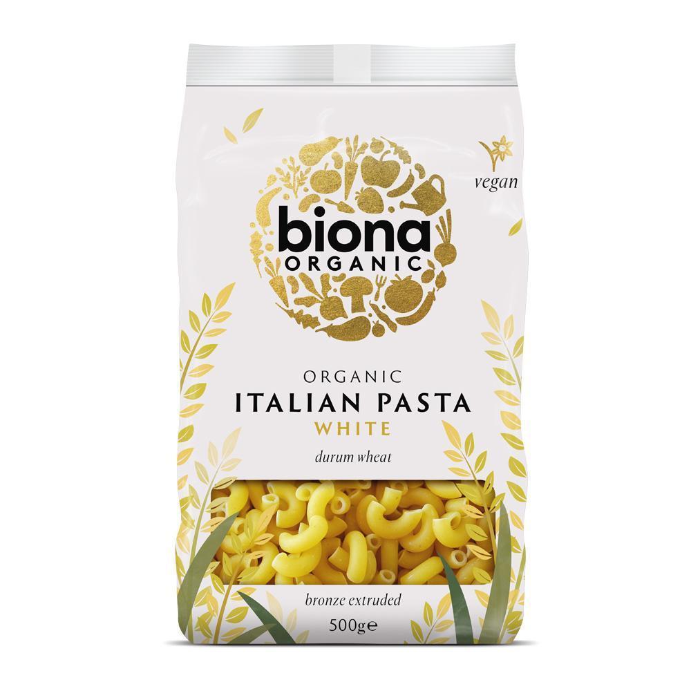 Biona Organic White Macaroni 500g - Garage Whole Foods